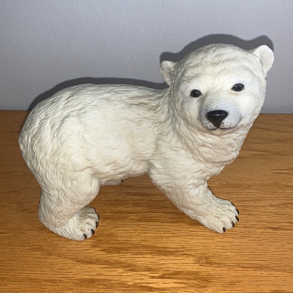 Lenox | Art | Lenox Porcelain Polar Bear Cub Endangered Baby Animal ...